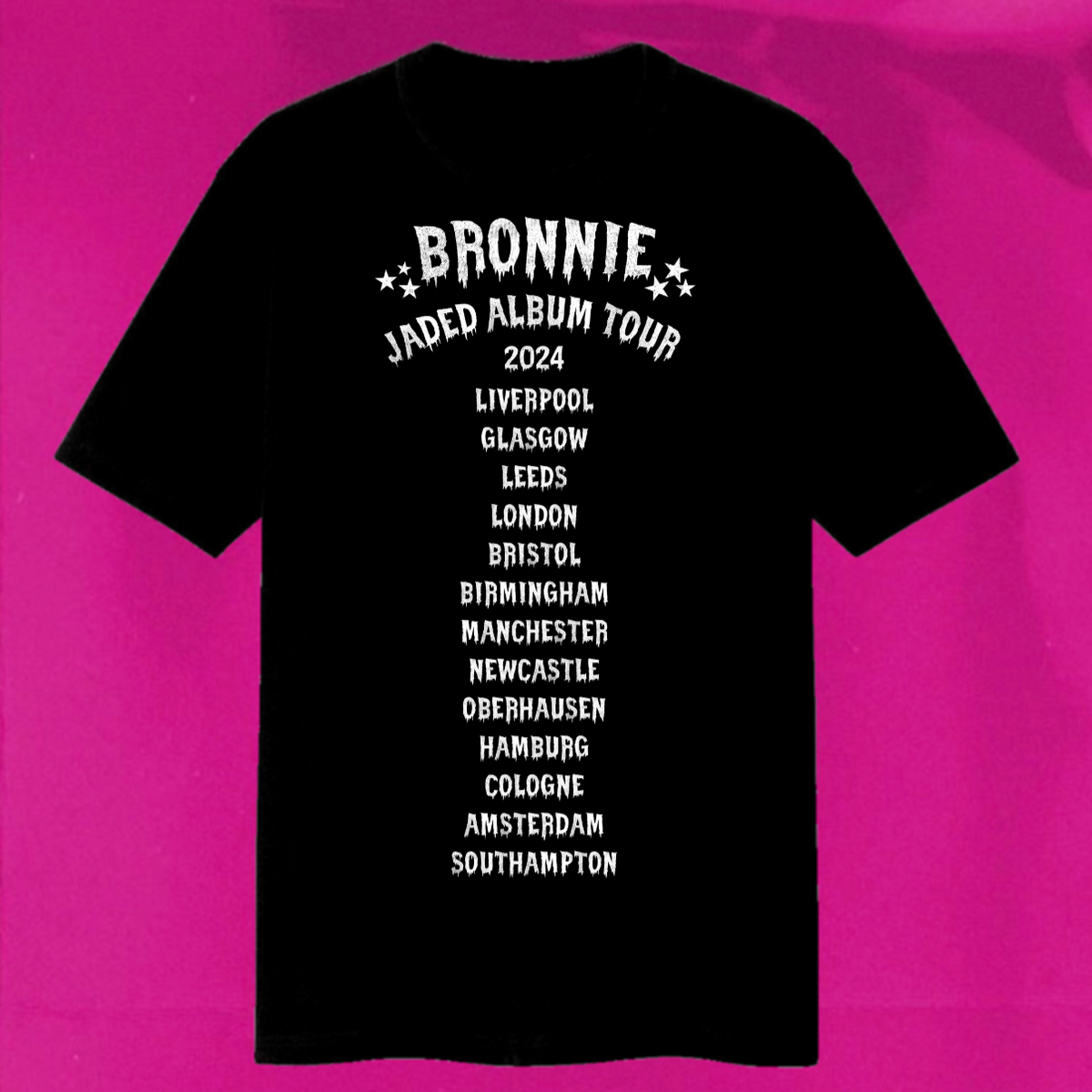 Bronnie Tour T-Shirt – WickedWixxUK