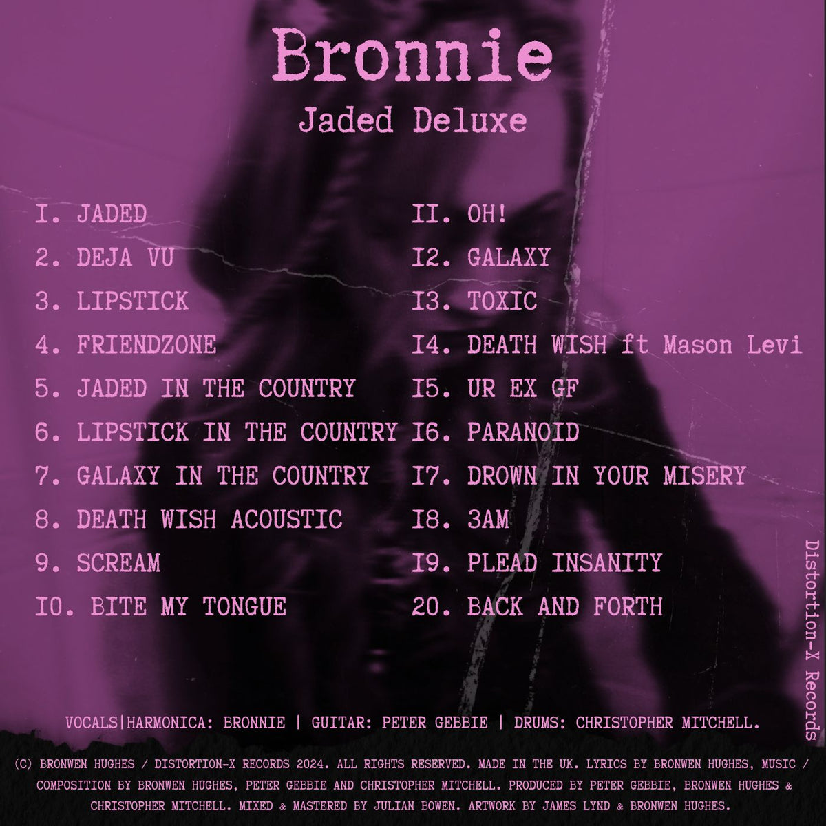 Jaded Deluxe Album CD (20 Tracks) – WickedWixxUK